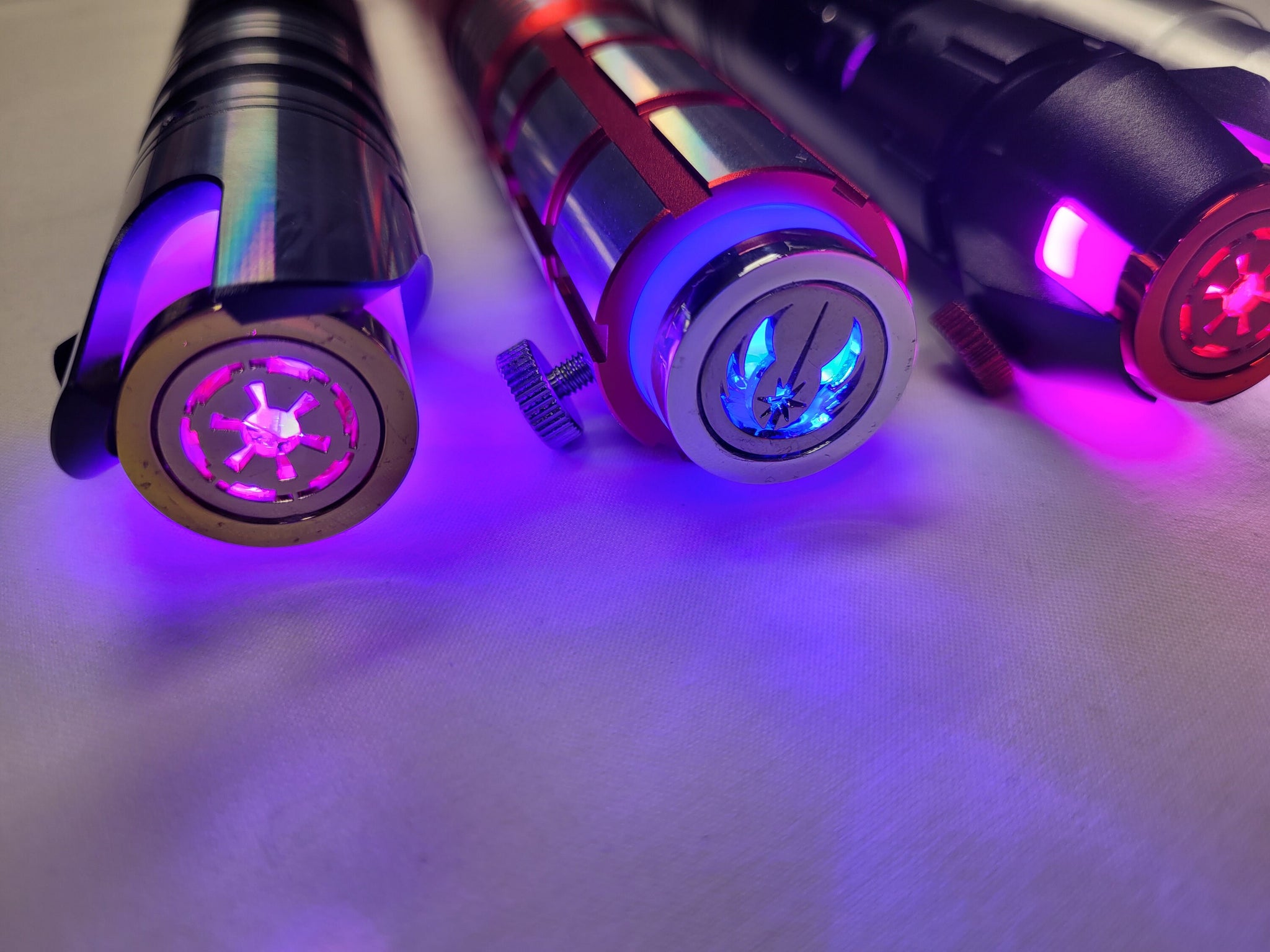 Lightsaber Blade Plug 1 Inch Red Blue Gold Silver Lightsaber Accessory ...
